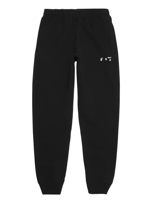 Off-White Slim Cuffed Logo Sweatpant - Black
