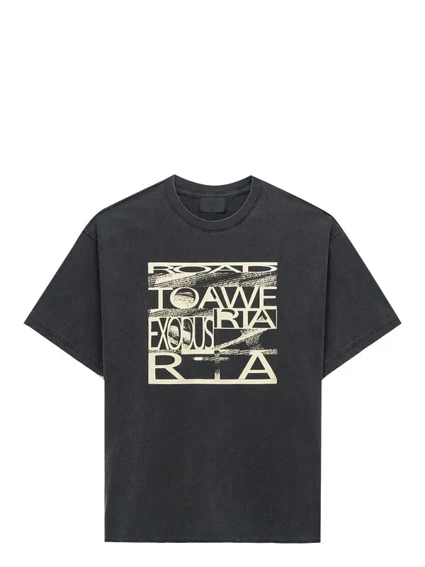 RtA Elian Double Layered Tee - Black