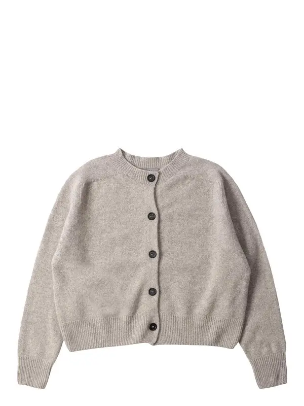 MARGARET HOWELL Crew Neck Cardigan - Cream