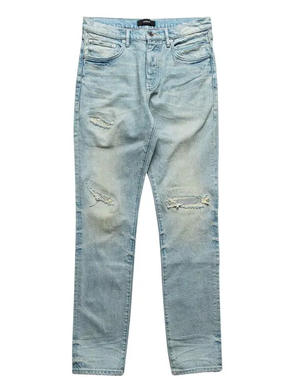 PURPLE BRAND P005 Heavy Destroy Jean - Blue