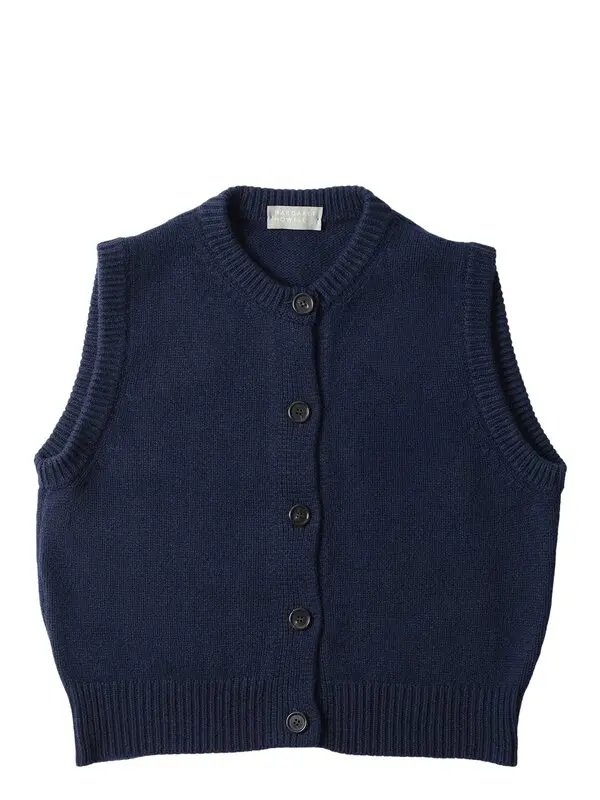 MARGARET HOWELL Knitted Gilet - Blue
