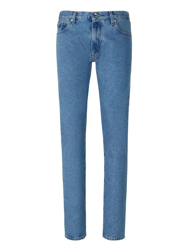 Off-White Diag Tab Slim Jeans - Blue