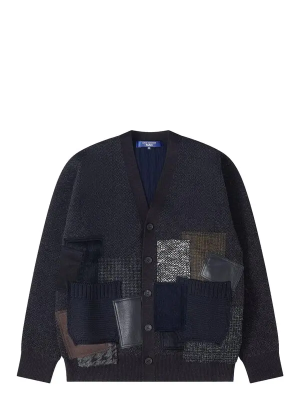 Junya Watanabe Mixed Patchwork Cardigan - Brown