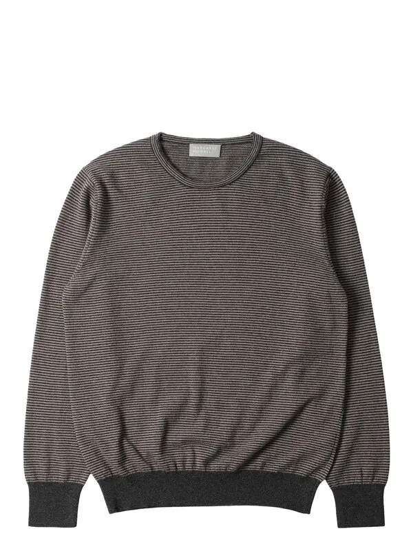 MARGARET HOWELL Merino Cashmere Crewneck Sweater - Tan
