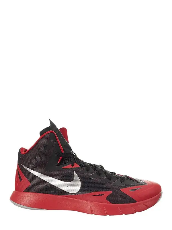 Nike Lunar Hyperquickness High Top Sneakers - Red