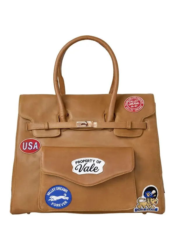 VALE FOREVER Handheld Bag With Embellishments - Tan