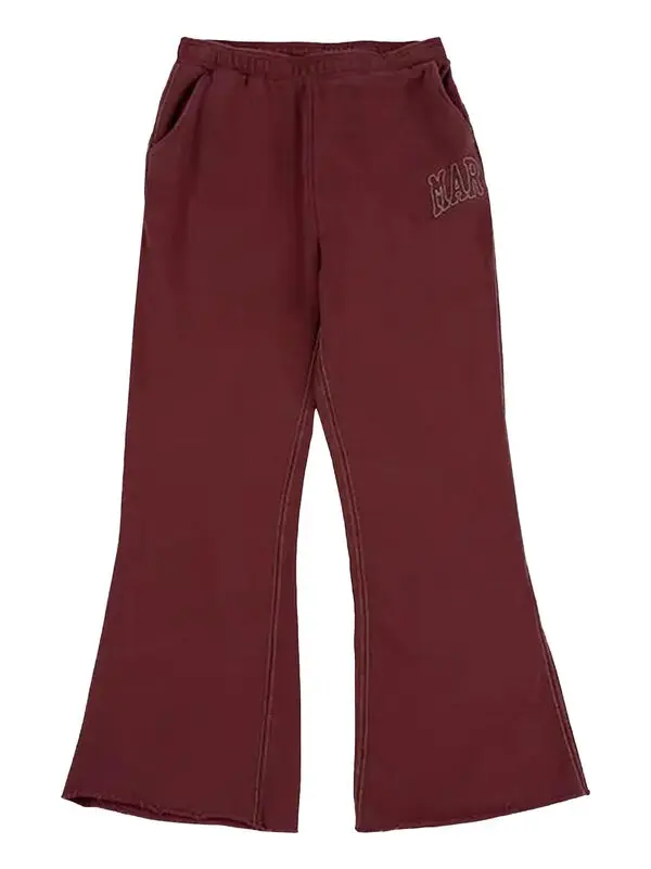 MARKET Big Stitch Open Leg Sweatpants - Red