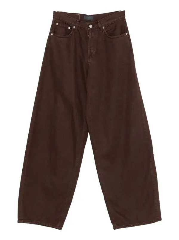 HAIKURE Bethany Wide Leg Jeans - Brown