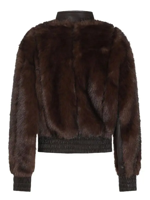 Zimmermann Valiant Faux Fur Jacket - Brown