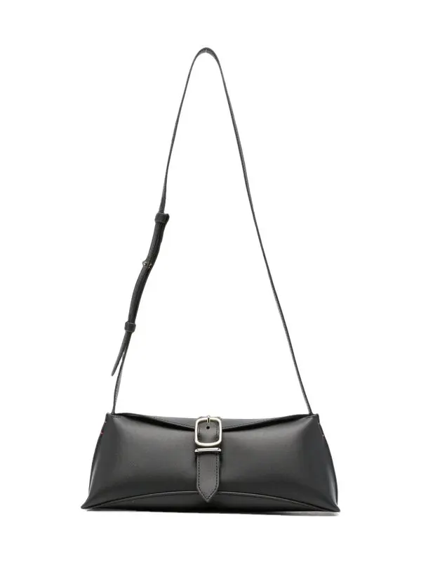Paul Smith Leather Shoulder Bag With Buckle Detail - Black
