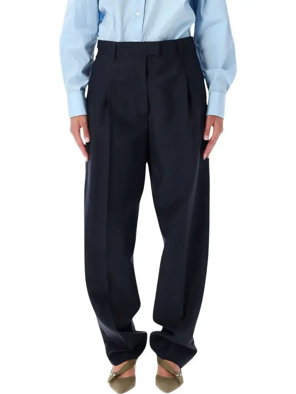 Prada High-waist Tailored Trousers - Blue