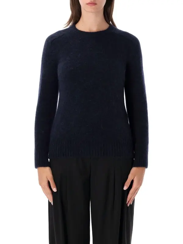 Soeur Crewneck Alpaca Blend Sweater - Blu
