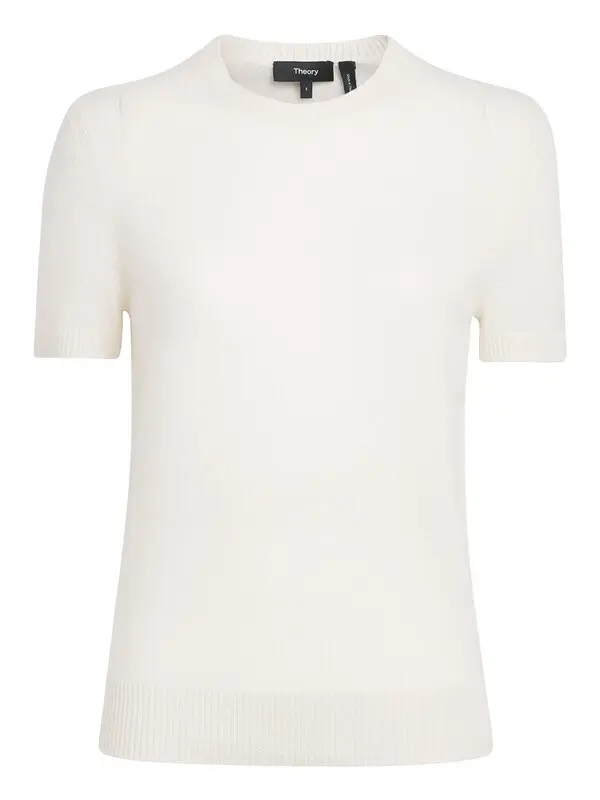 Theory Cashmere T-shirt Sweater - Ivory