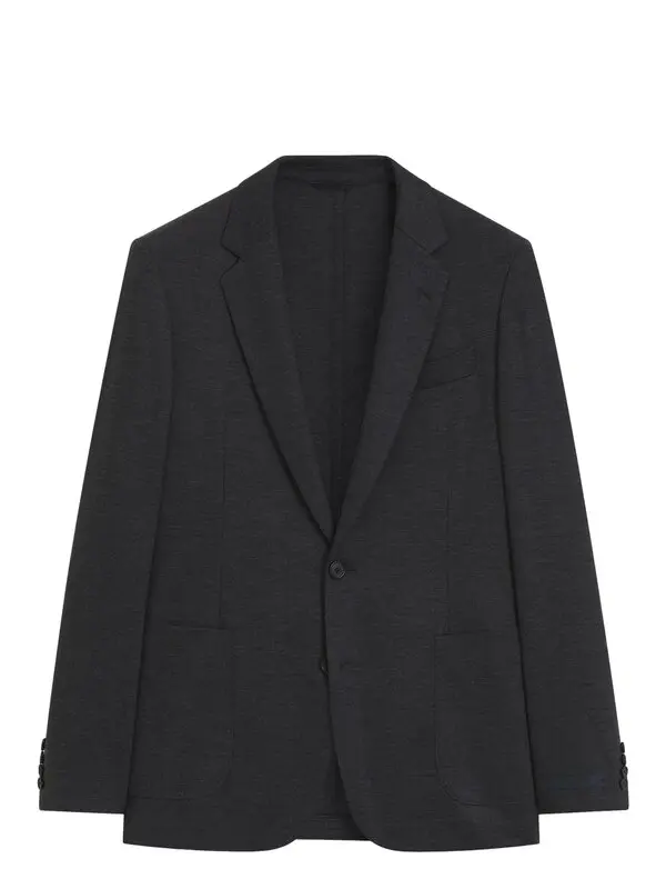BOSS By Beckham Melange Jacket In Italian Virgin Wool - Grey