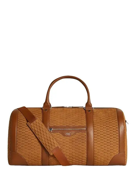 Kith Monogram Suede Traveler Duffle Bag - Argil