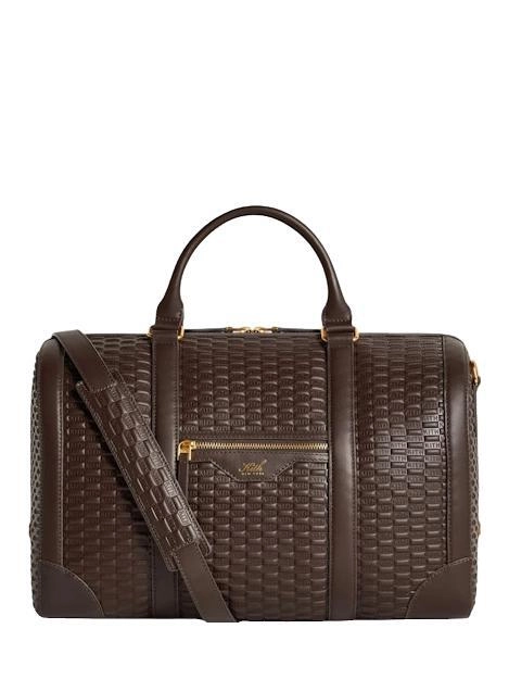 Kith Monogram Smooth Leather Traveler Duffle Bag - Zoom