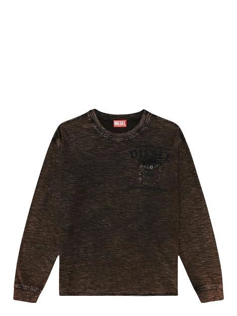 DIESEL® Tardyls Long Sleeve T-shirt - Brown