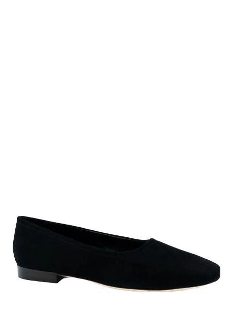 AMALFI BY RANGONI Galeone Leather Skimmer Flat - Black