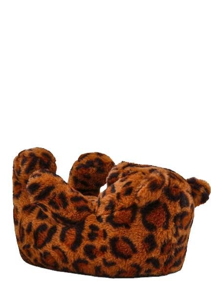 Steve Madden Buddies" Bear Slippers - Leopard