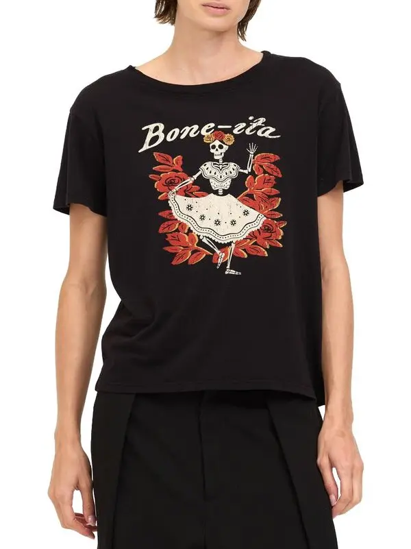 PROJECT SOCIAL T Bone-ita" Graphic T-shirt - Black