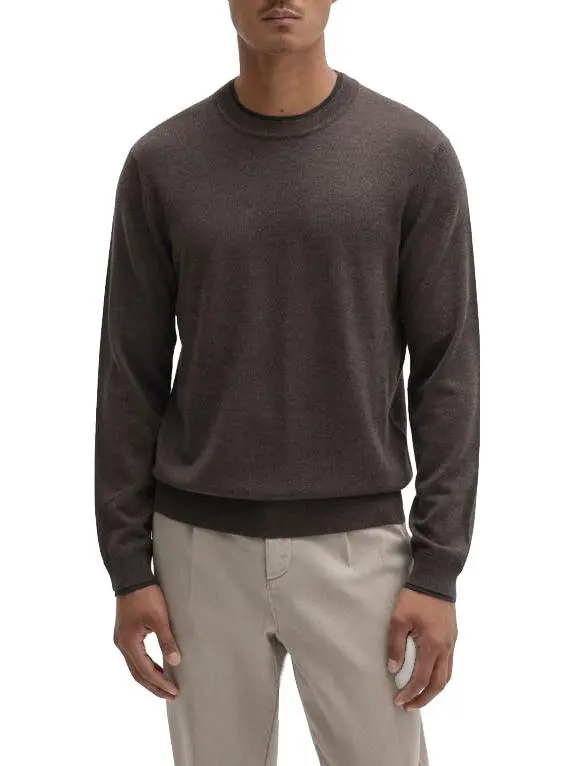 Robert Barakett Thomas Crewneck Sweater - Espresso