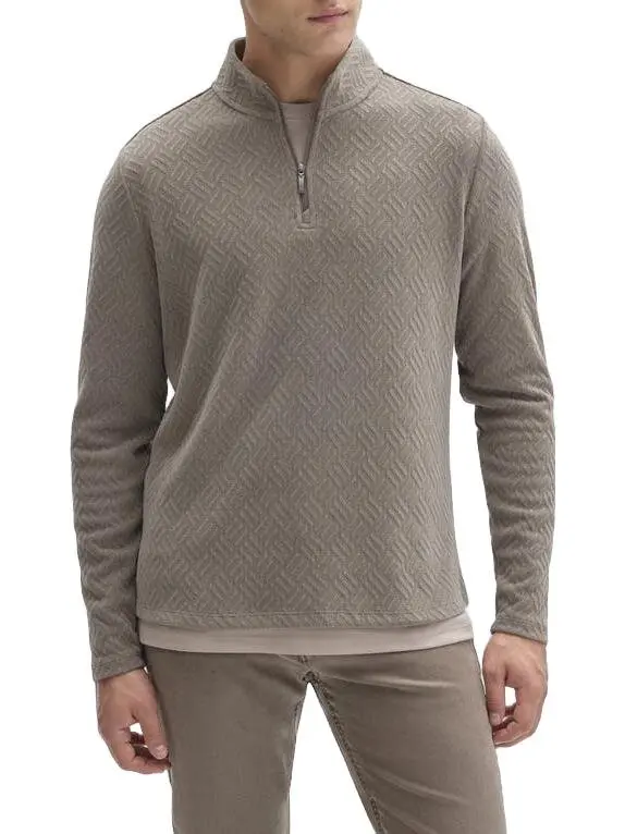 Robert Barakett Avila Quarter Zip Pullover - Sequoia