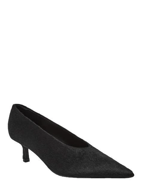 SILENT D Dais Pump With Brushed Pony Hair - Black Pony