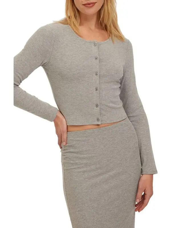 PROJECT SOCIAL T Del Rey Cardigan - Htgrey