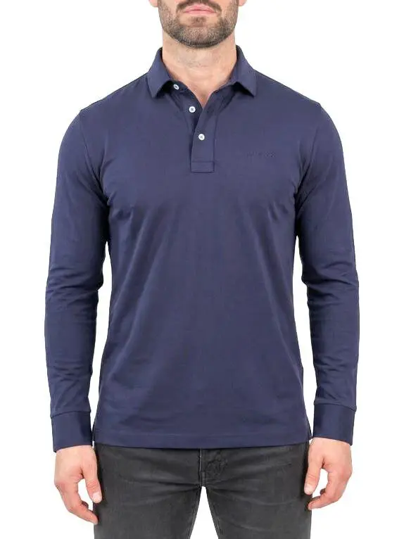 MACEOO Rissa Polo Top - Blue