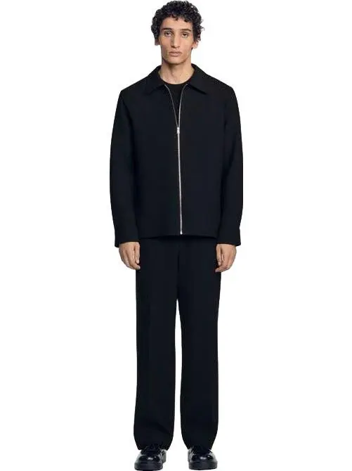 Sandro Zipped Shirt - Black