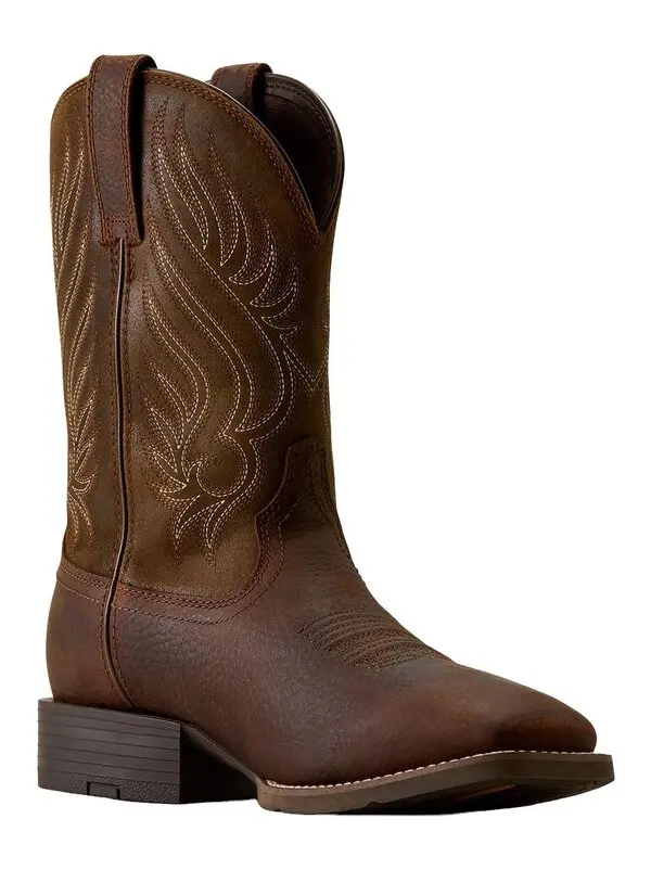 Ariat Sport Riggs Waterproof Wide Square Toe Western Boots - Copper Kettle