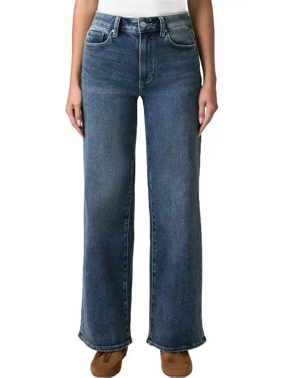 Paige Vanessa High Waist Wide Leg Jeans - Bowery