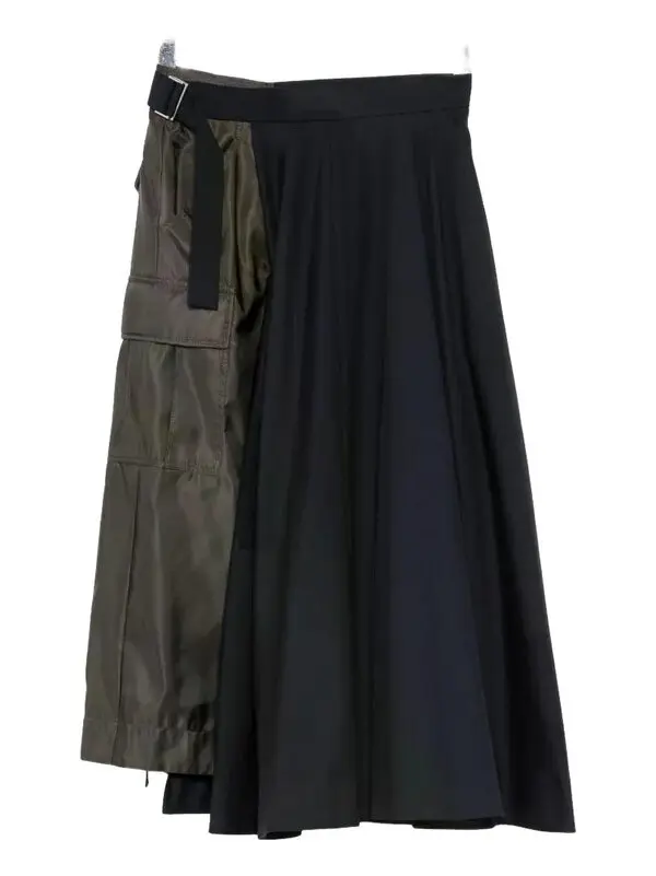 Sacai Hybrid Cargo Skirt - Black