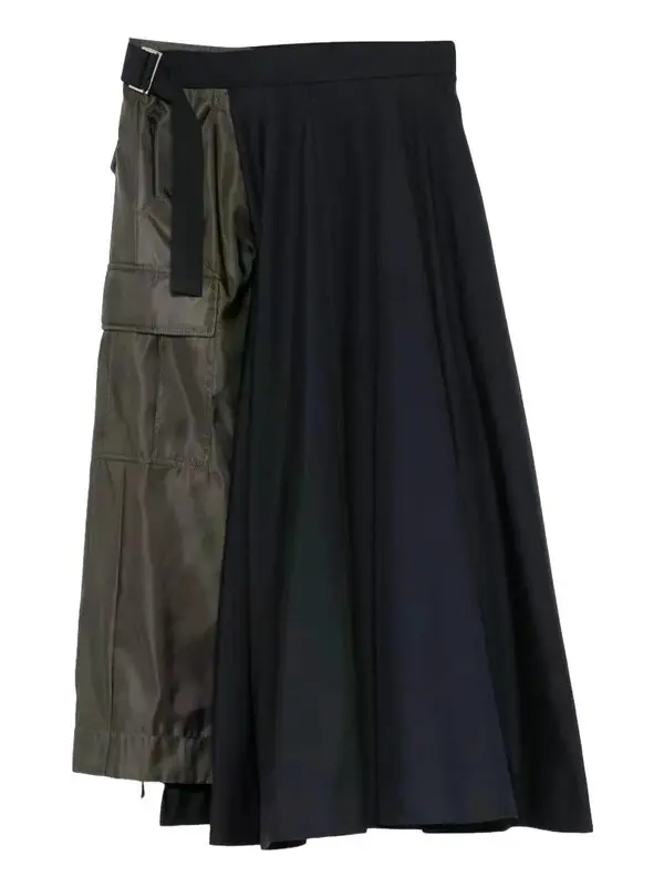 Sacai Hybrid Cargo Skirt - Black