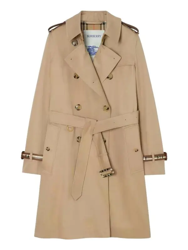 Burberry Mid-length Kensington Trench Coat - Neutrals