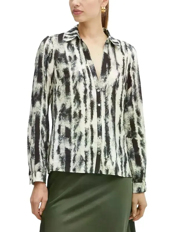 MORGAN Abstract Print Shirt - Neutrals