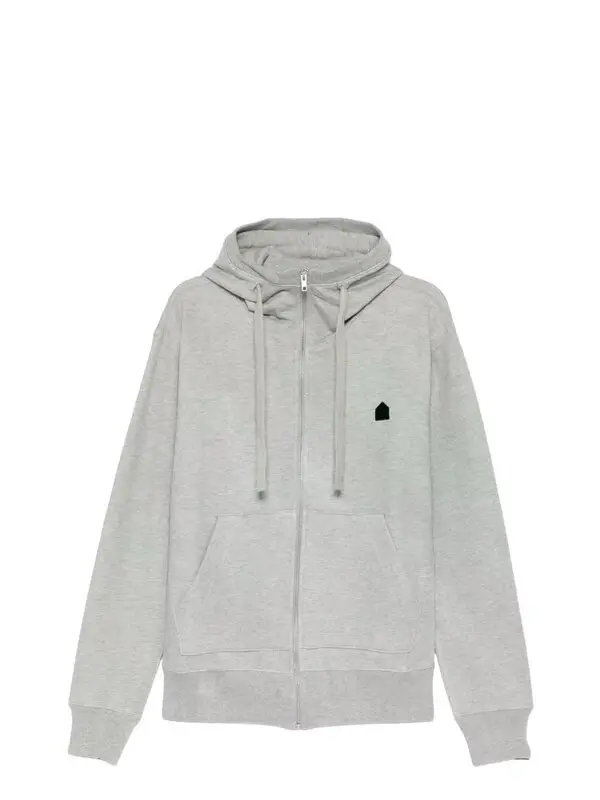 DOVER STREET MARKET Marl-effect Drawstring Hoodie - Grey