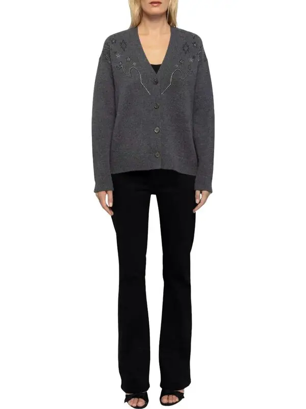 Zadig&Voltaire Mikyz Cashmere Sweater - Grey