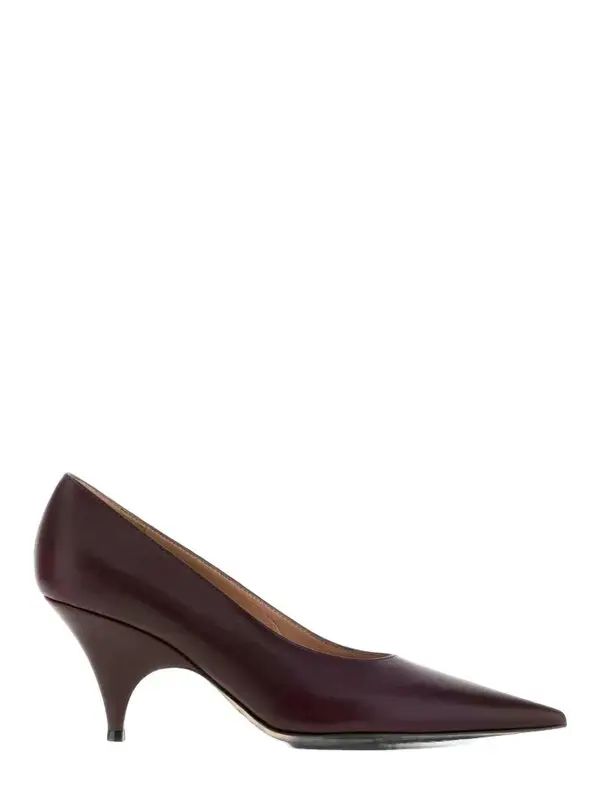 GIANVITO ROSSI Sofia Leather Pumps - Red