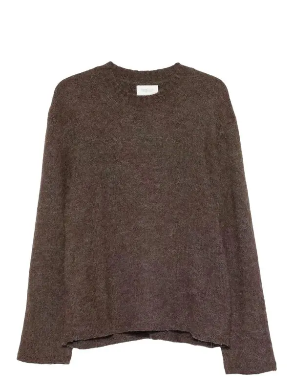 DIANA STUDIO Brushed Crew Neck Sweater - Brown