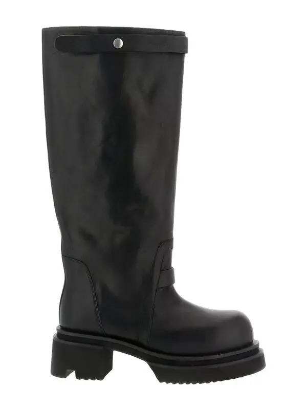 Rick Owens Calfskin Boots - Black