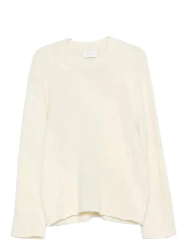 DIANA STUDIO Crew Neck Knitted Sweater - Neutrals