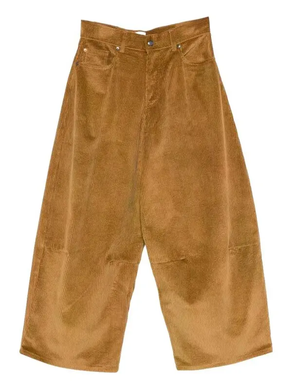 Paul Smith Corduroy Wide-leg Trousers - Brown