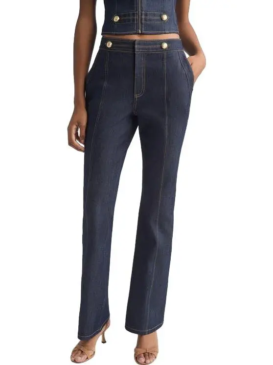 Cinq À Sept Abbot High Waist Bootcut Jeans - Indigo
