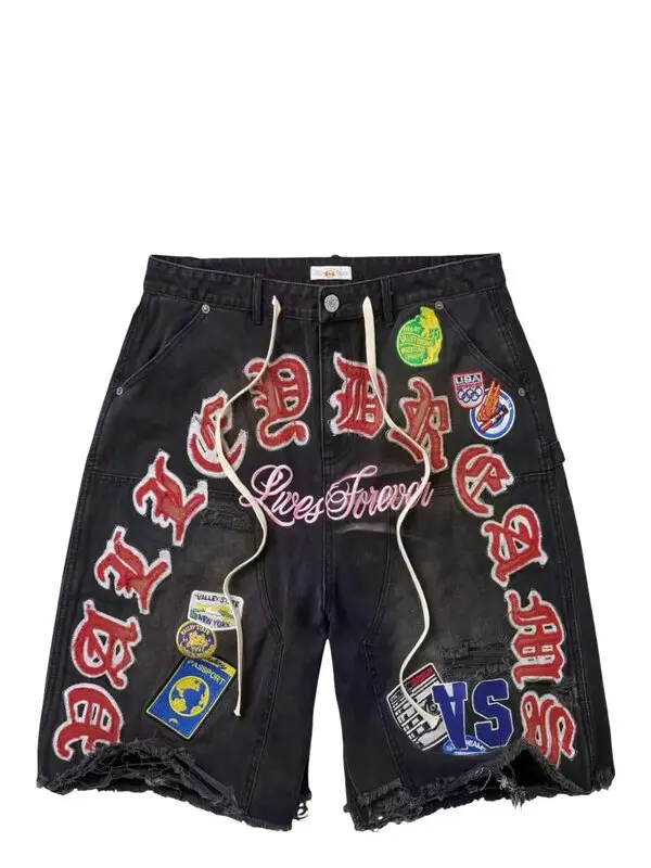 VALE FOREVER Workshop Patchwork Shorts - Black