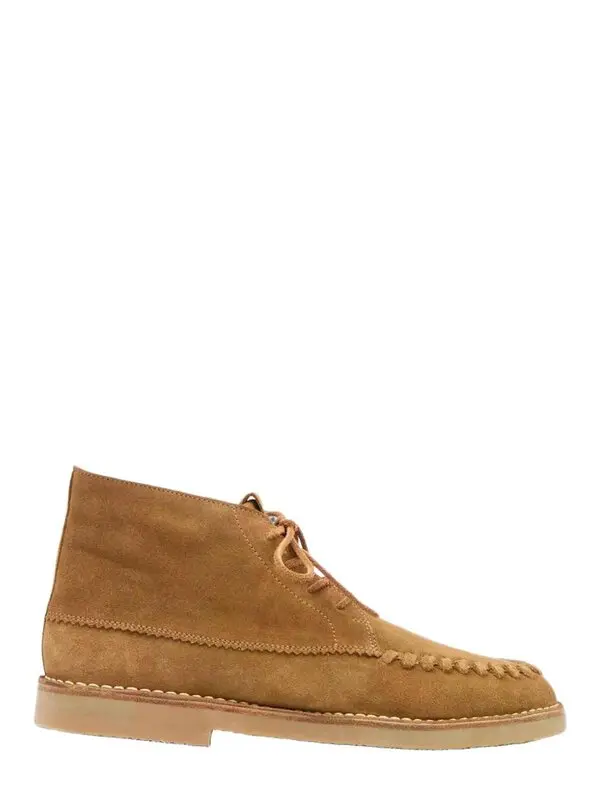 MARANT Suede Lace-up Desert Boots - Neutrals