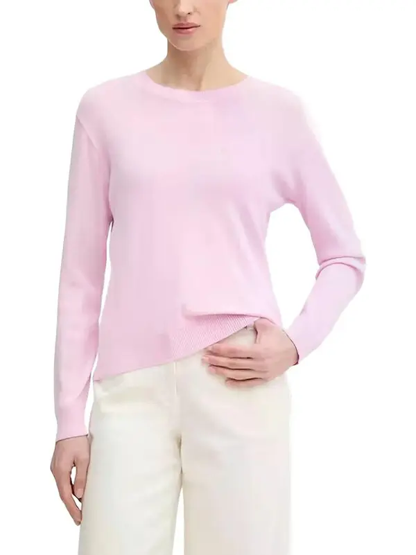 BENETTON Round Neck Long Sleeve Sweater - Pink