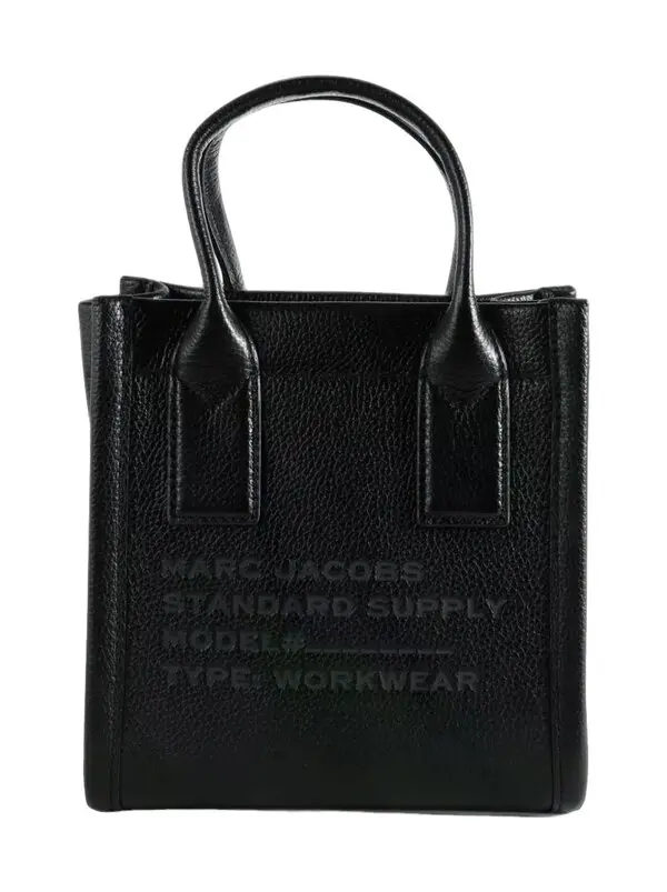 Marc Jacobs Tote Bag Grained Leather Tote Bag - Black