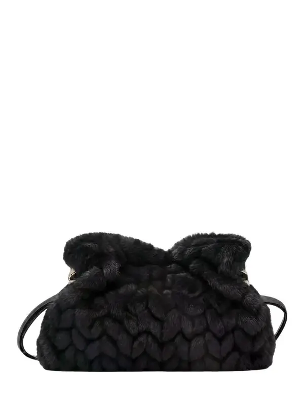 Liu Jo Faux Fur Handbag - Black