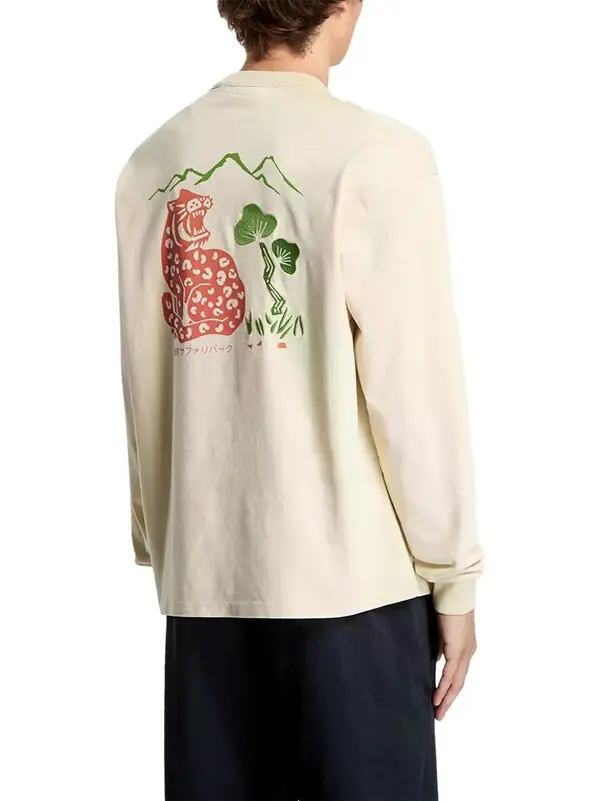 NAPAPIJRI Tenri Graphic-print Long-sleeve T-shirt - Neutrals